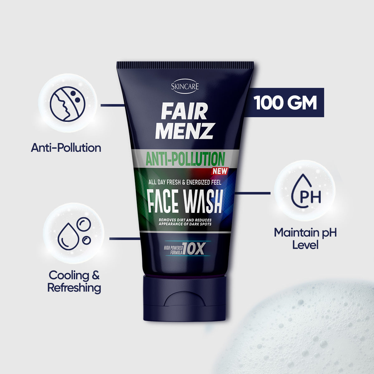 Fair menz Anti Pollution Face wash 10X Formula – SkincarePakistan