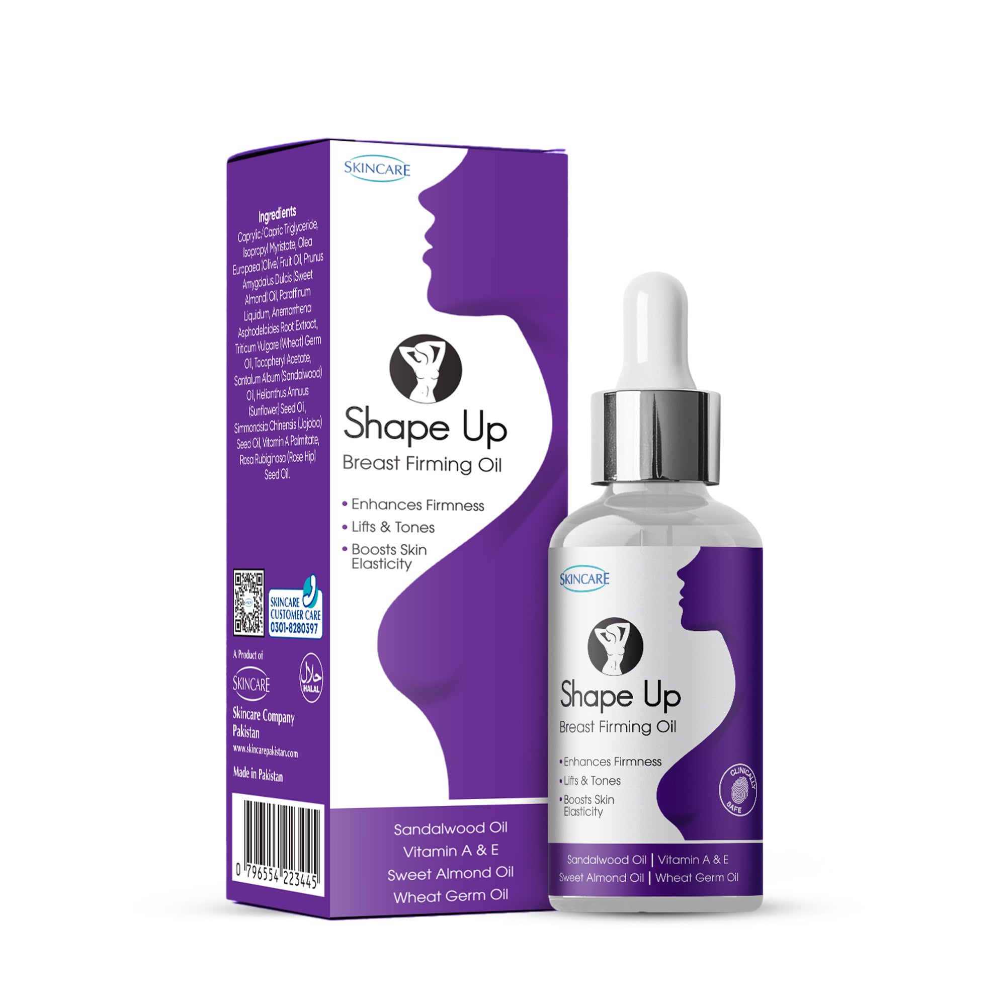 Shape Up Breast Firming Oil in Pakistan – Lift & Tone – SkincarePakistan
